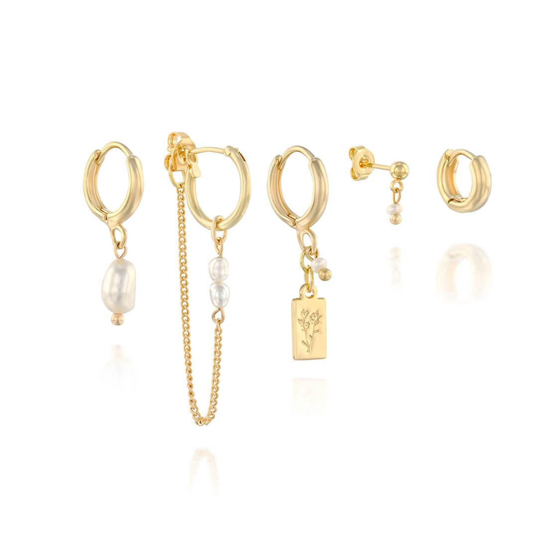 Bar Earrings Set | Gold & Silver | Shani Jacobi Jewelry
